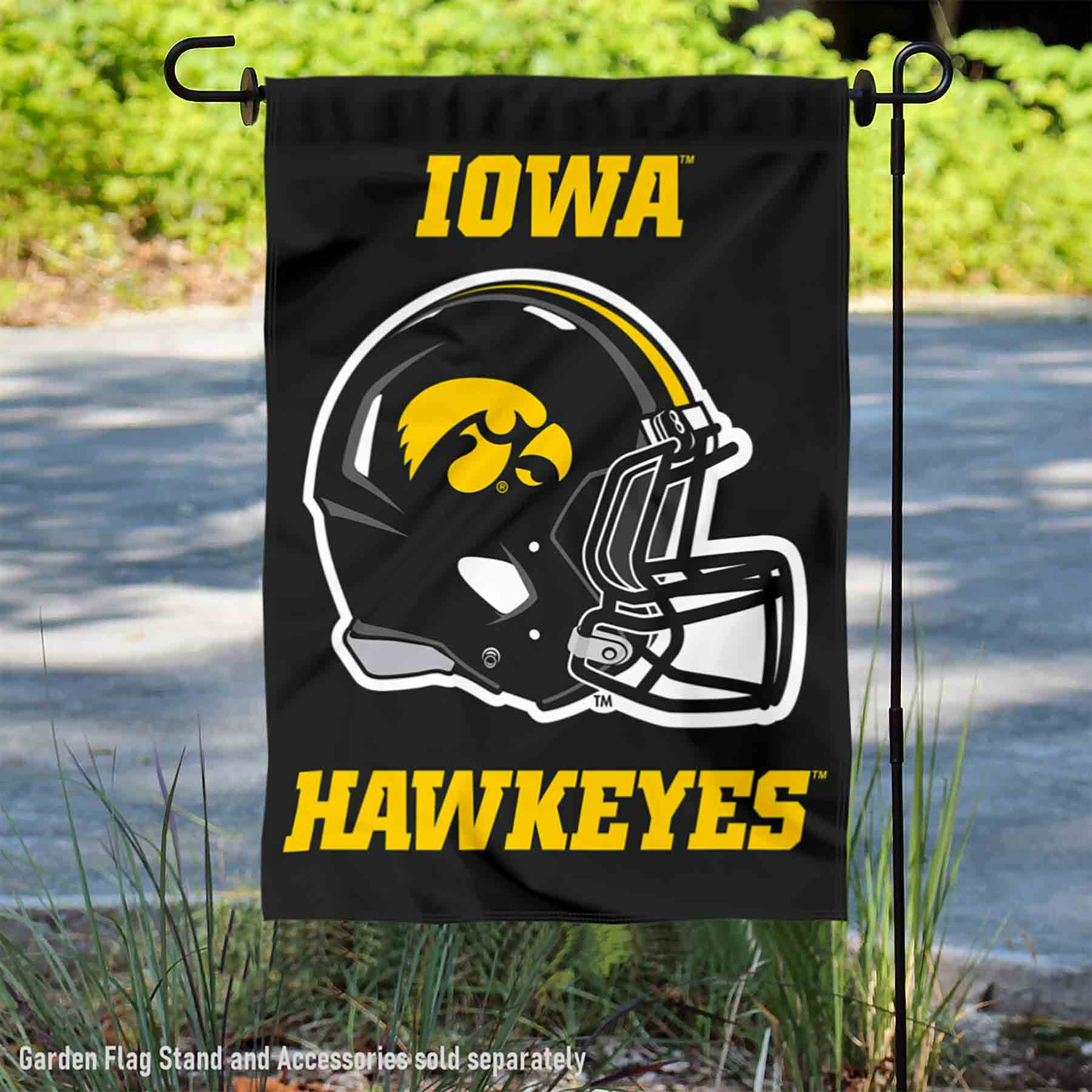 Iowa Hawkeyes Football Helmet Garden Yard Banner 840134536668 | eBay