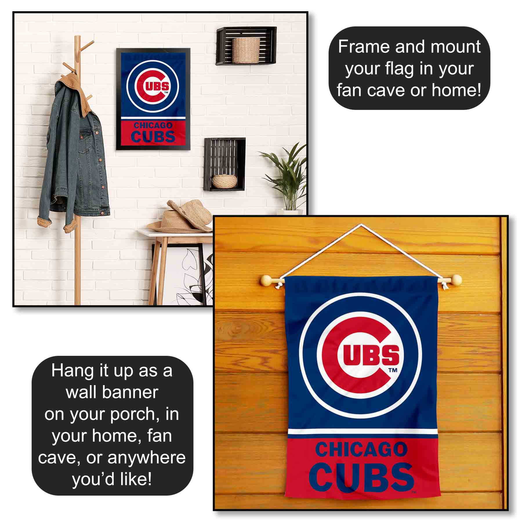 Chicago Baseball Garden Flag and Yard Banner 848267047303 | eBay