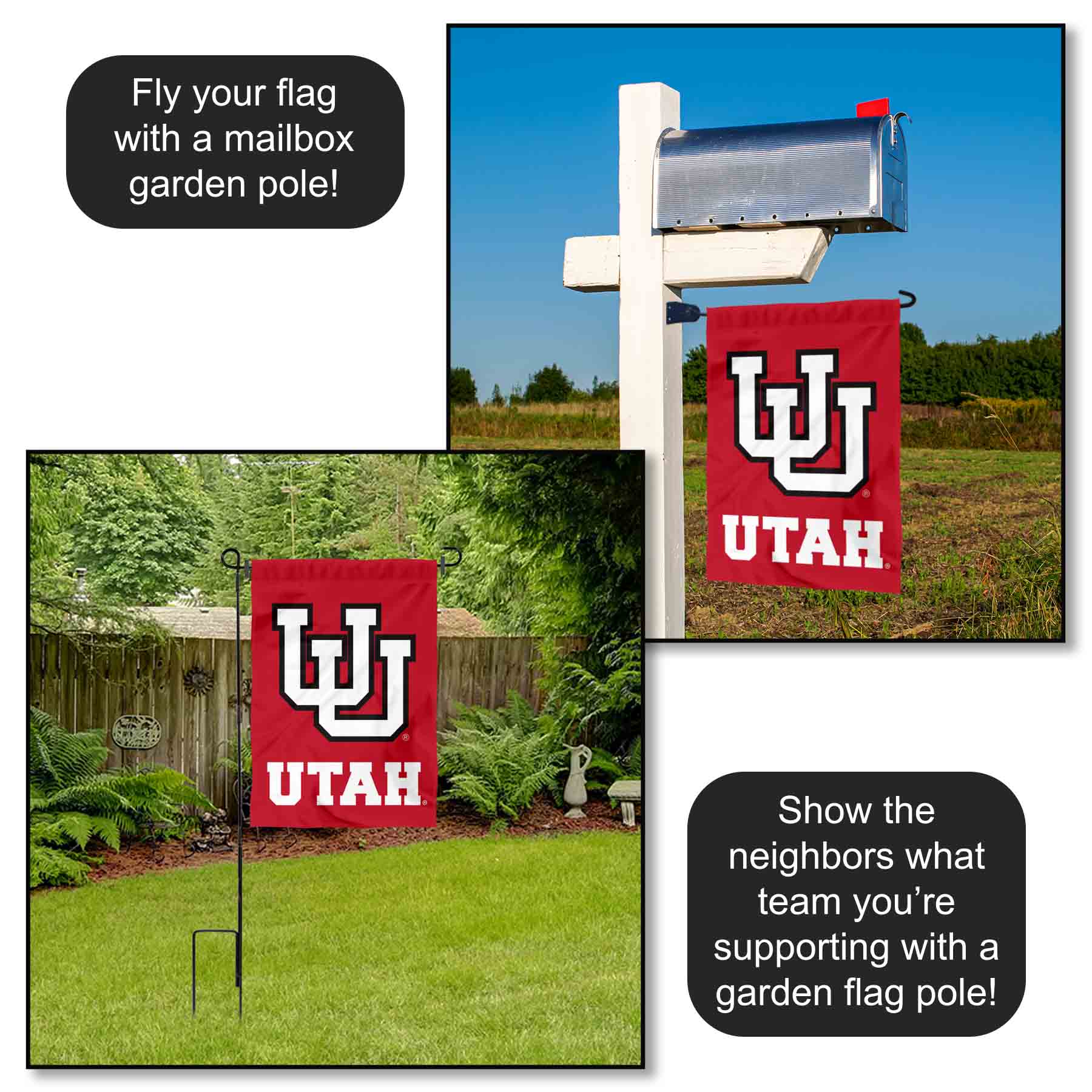 Utah Wordmark Garden Flag and Yard Banner 840134546742 | eBay