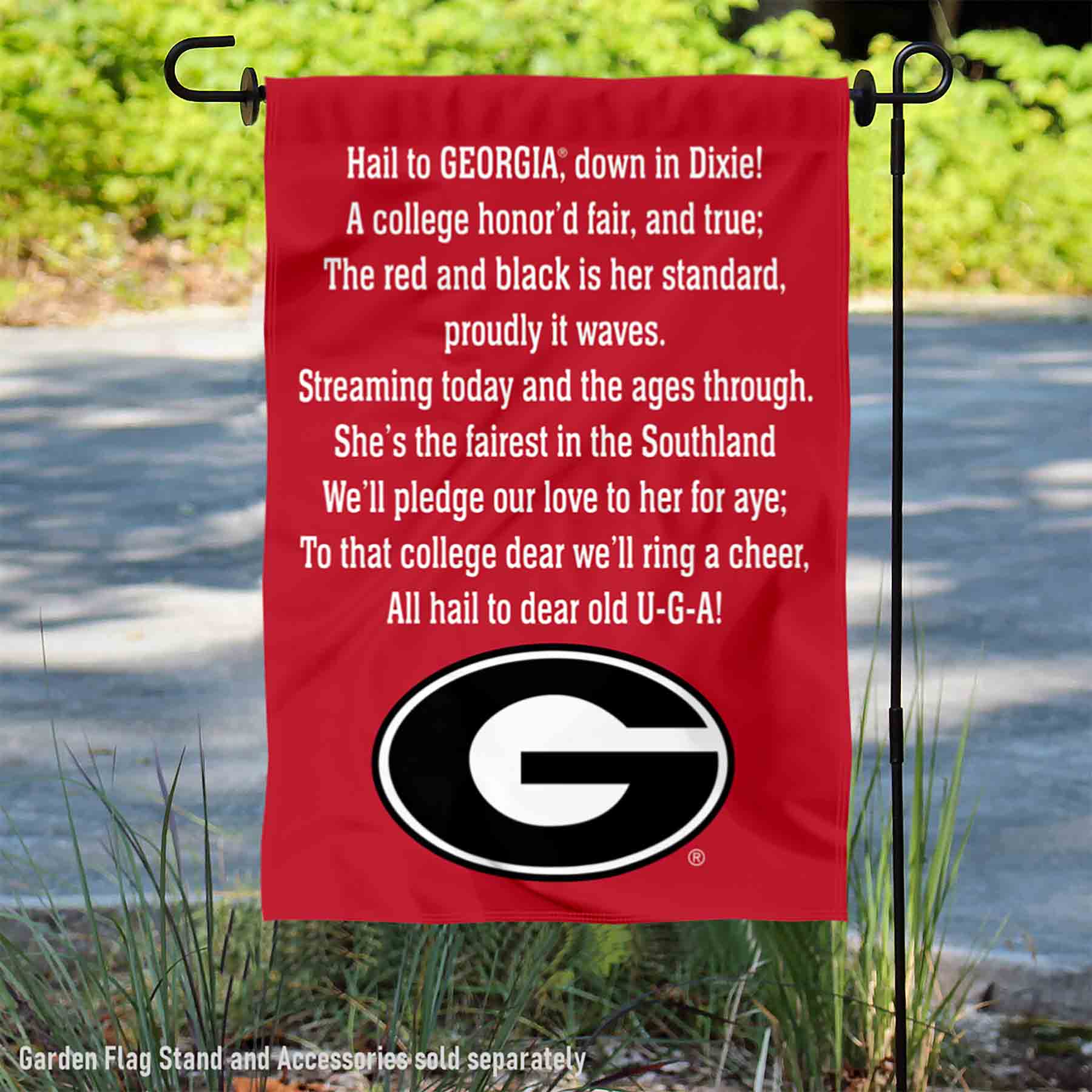 UGA Bulldogs Fight Song Garden Flag and Yard Banner 840134539829| eBay