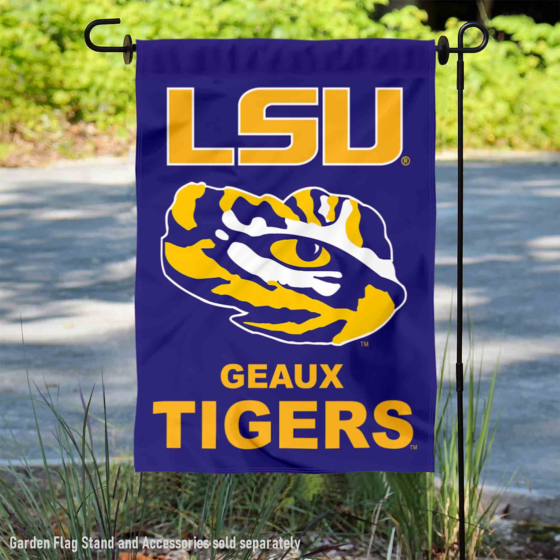 LSU Tigers Garden Flag and Yard Banner 848267012004 | eBay
