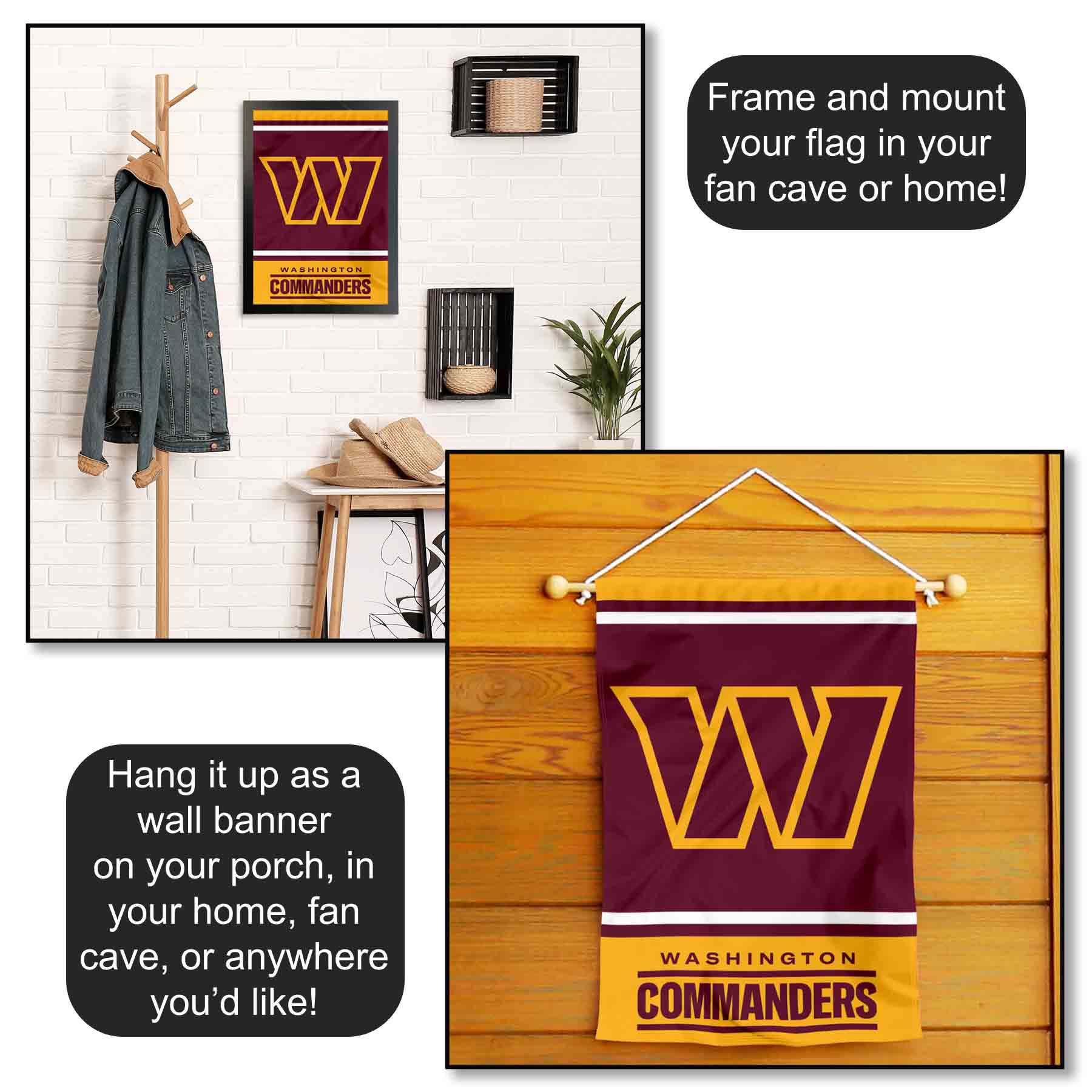 Washington Commanders Official Garden Yard Banner Flag 194167523639 | eBay