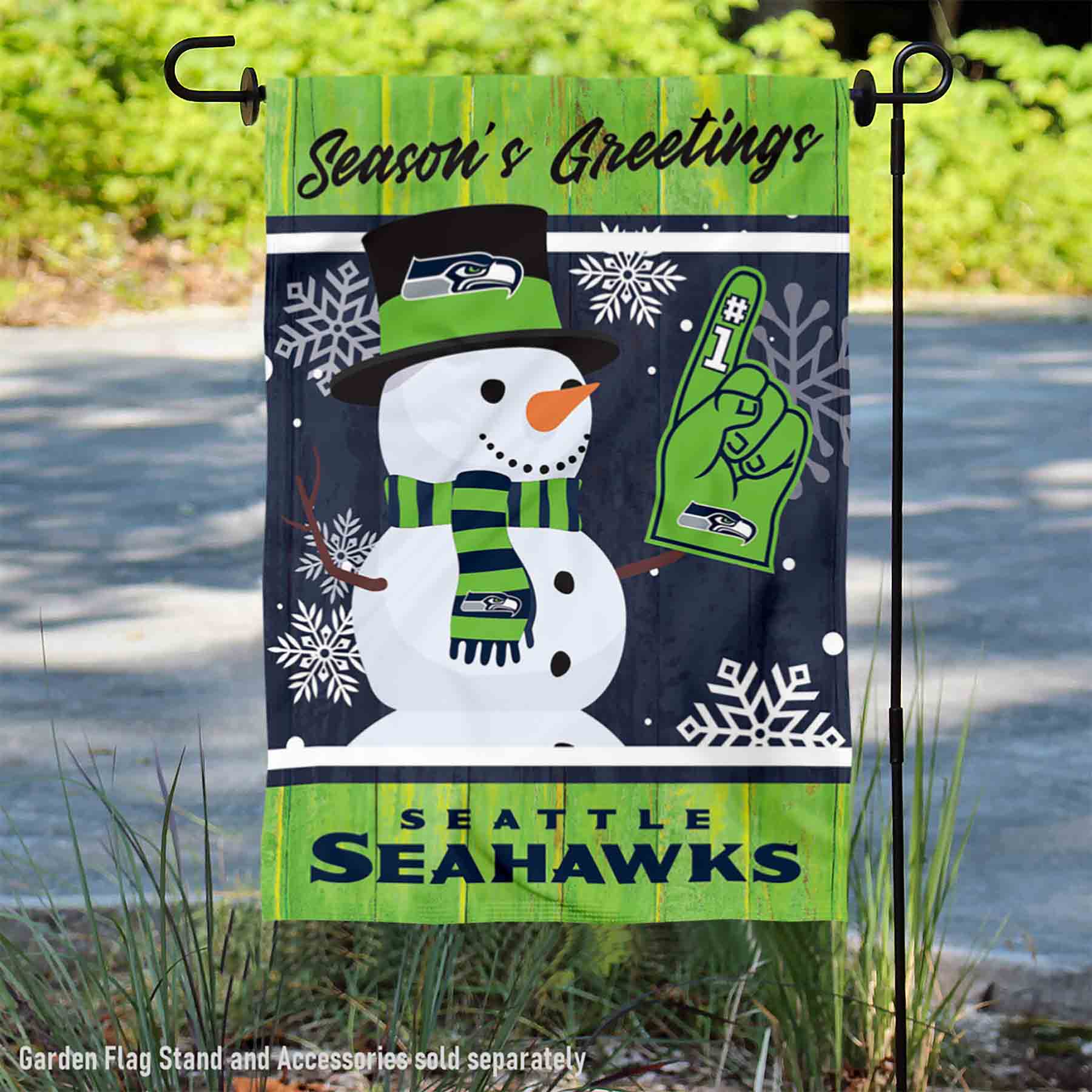 3x5 Seattle Seahawks Classic Retro Team Flag; Polyester H&G- Flags A ...