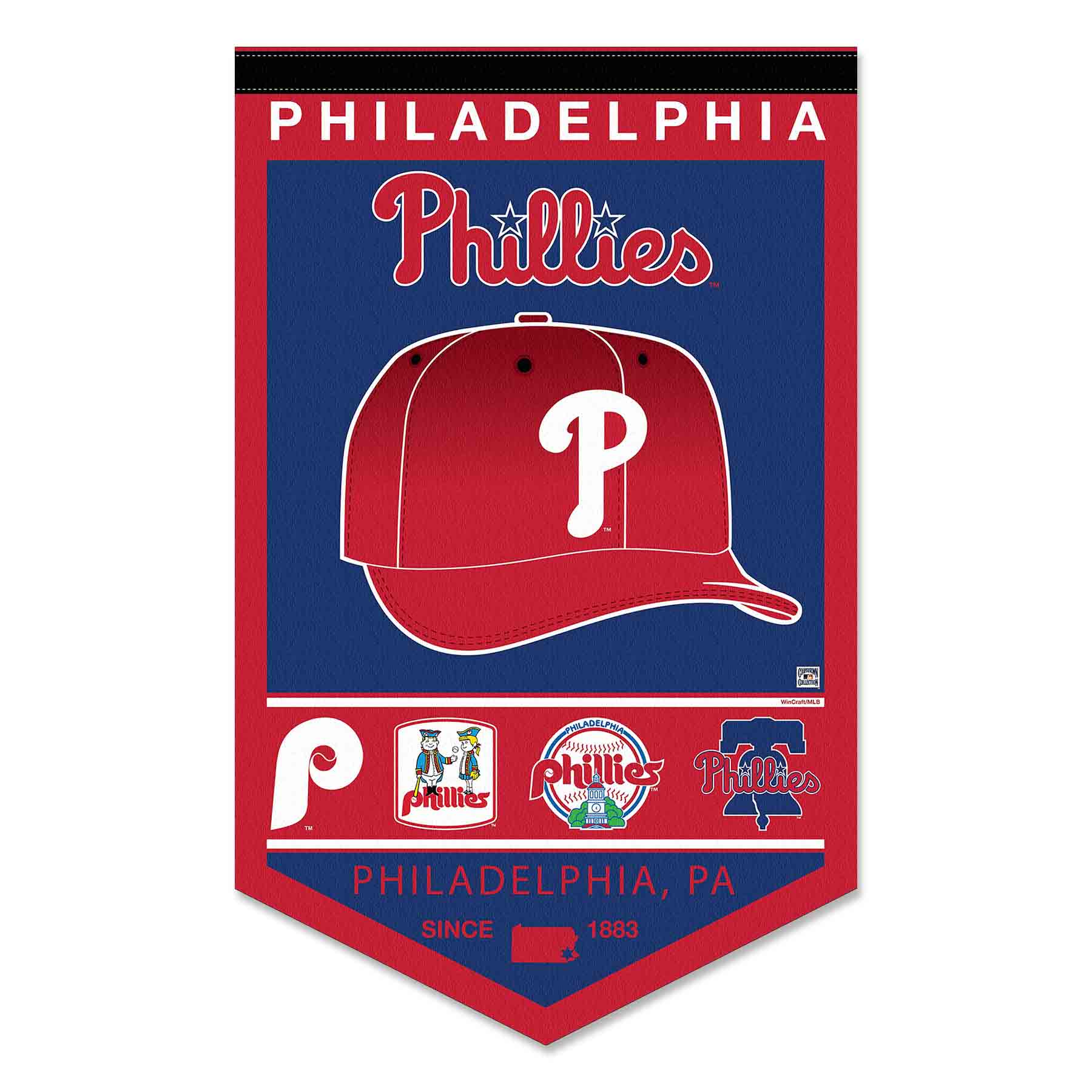 Philadelphia Phillies History Heritage Logo Banner Flag 194167526579 | eBay