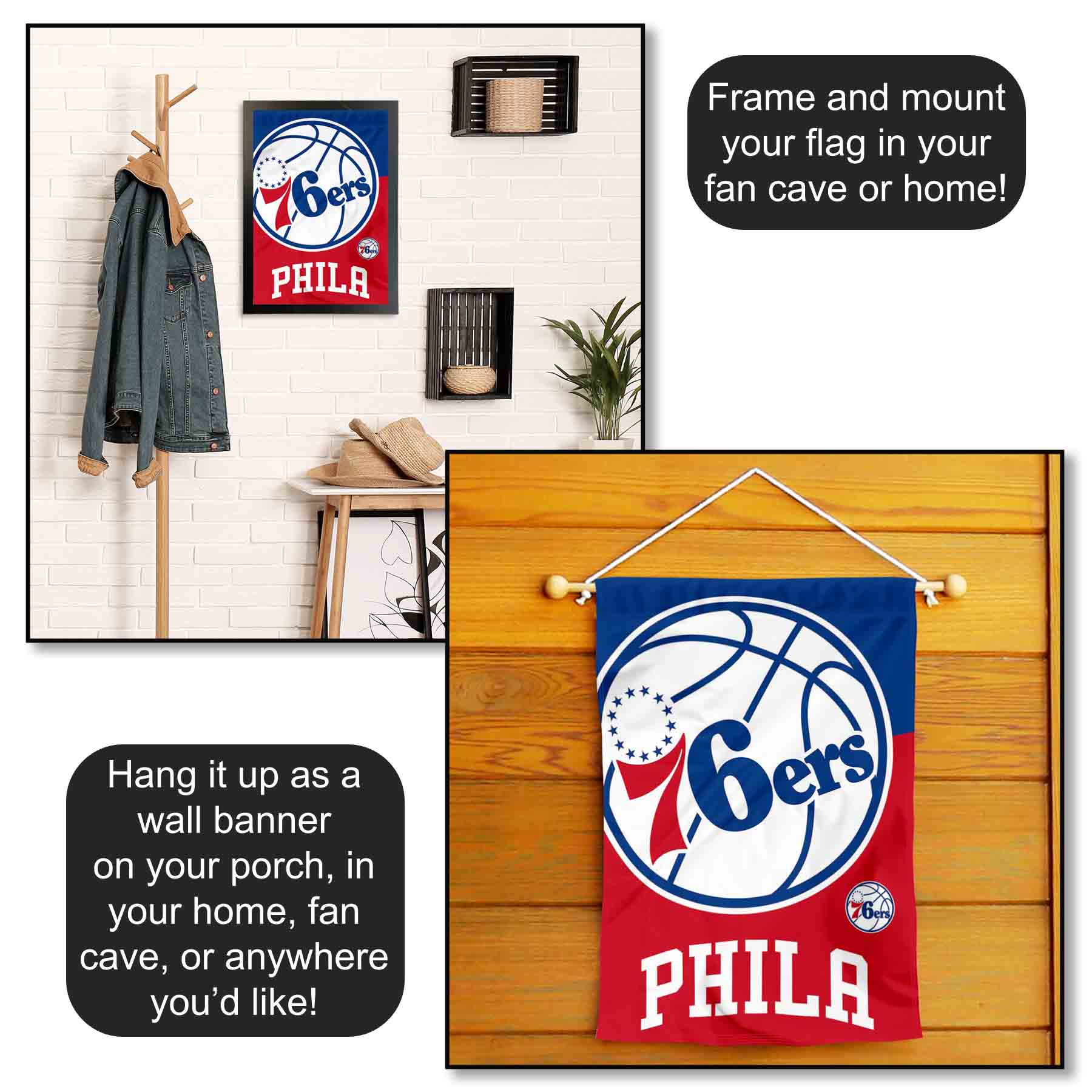 Philadelphia 76ers Garden Yard Banner Flag 194167689090 | eBay
