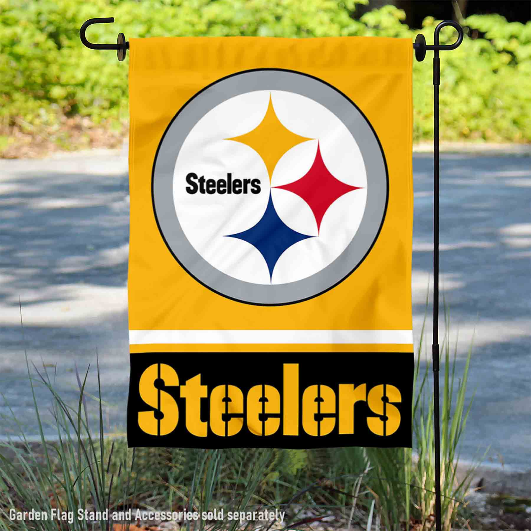 Pittsburgh Steelers Gold Garden Flag and Yard Banner 43662056718 | eBay