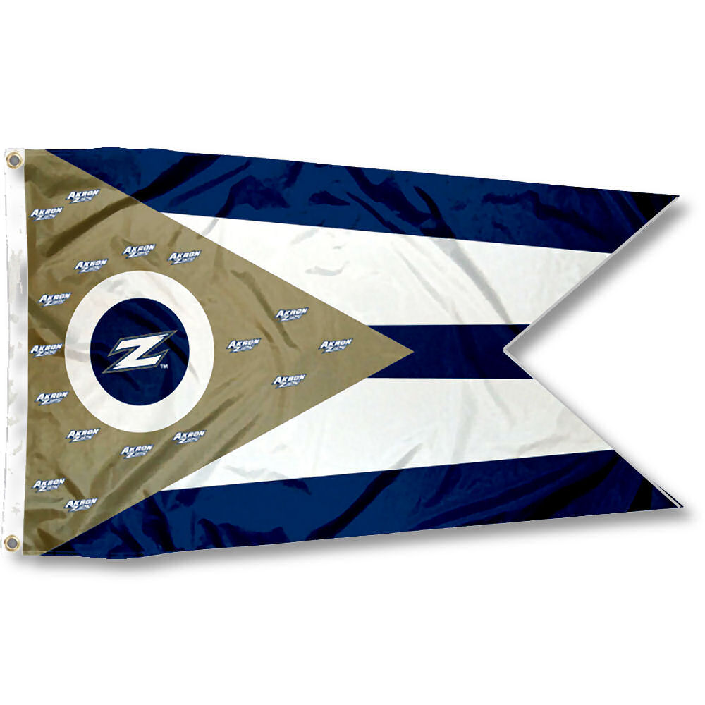 Akron Zips State of Ohio Flag Large 3x5 848267071728 | eBay