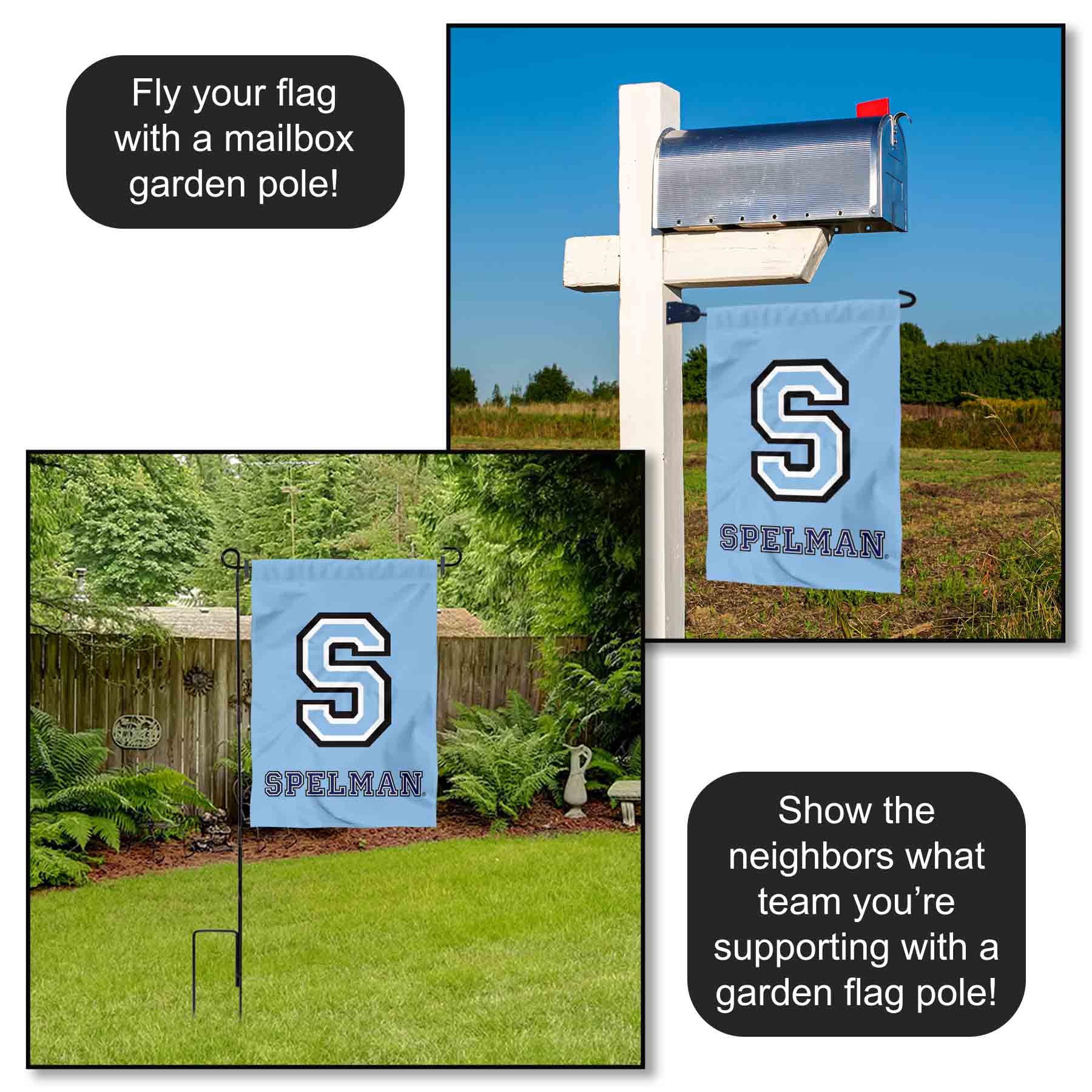 Spelman Jaguars Block S Garden Flag and Yard Banner 840134546926| eBay