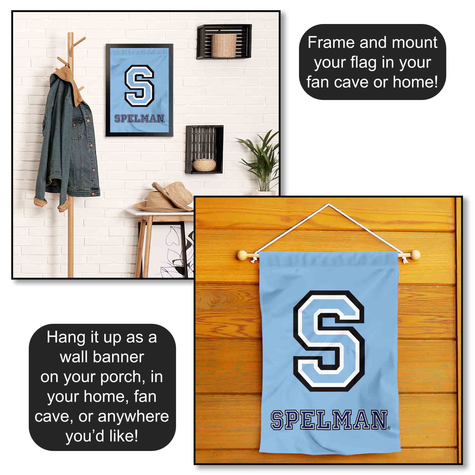 Spelman Jaguars Block S Garden Flag and Yard Banner 840134546926| eBay
