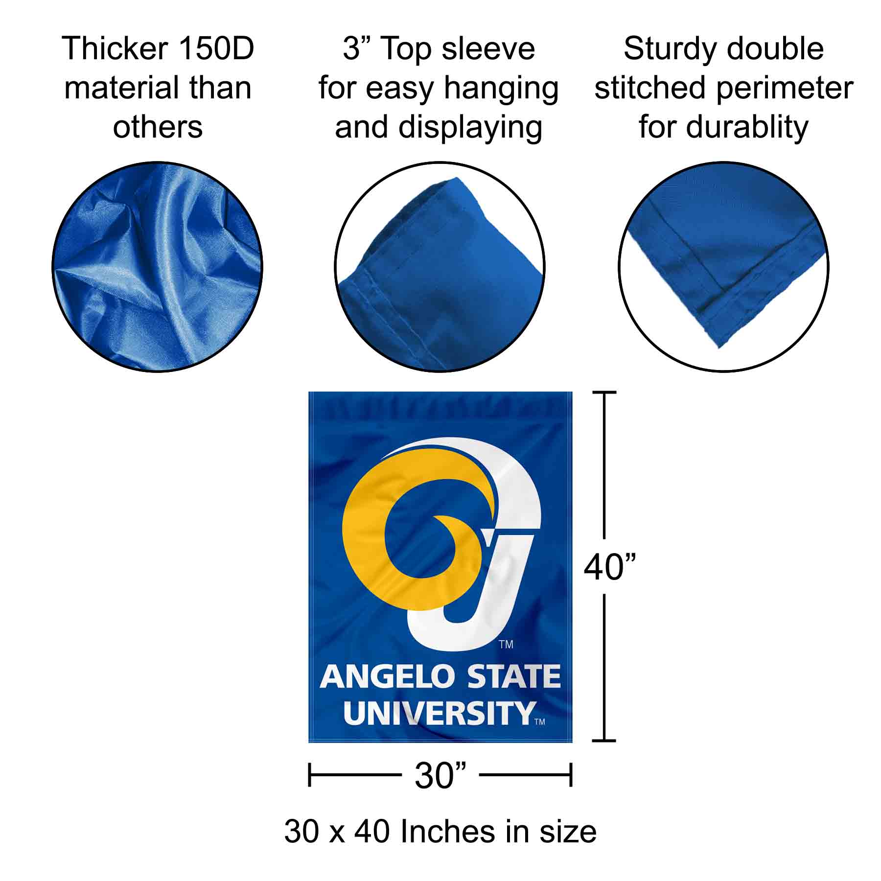 Angelo State University House Flag Your Angelo State