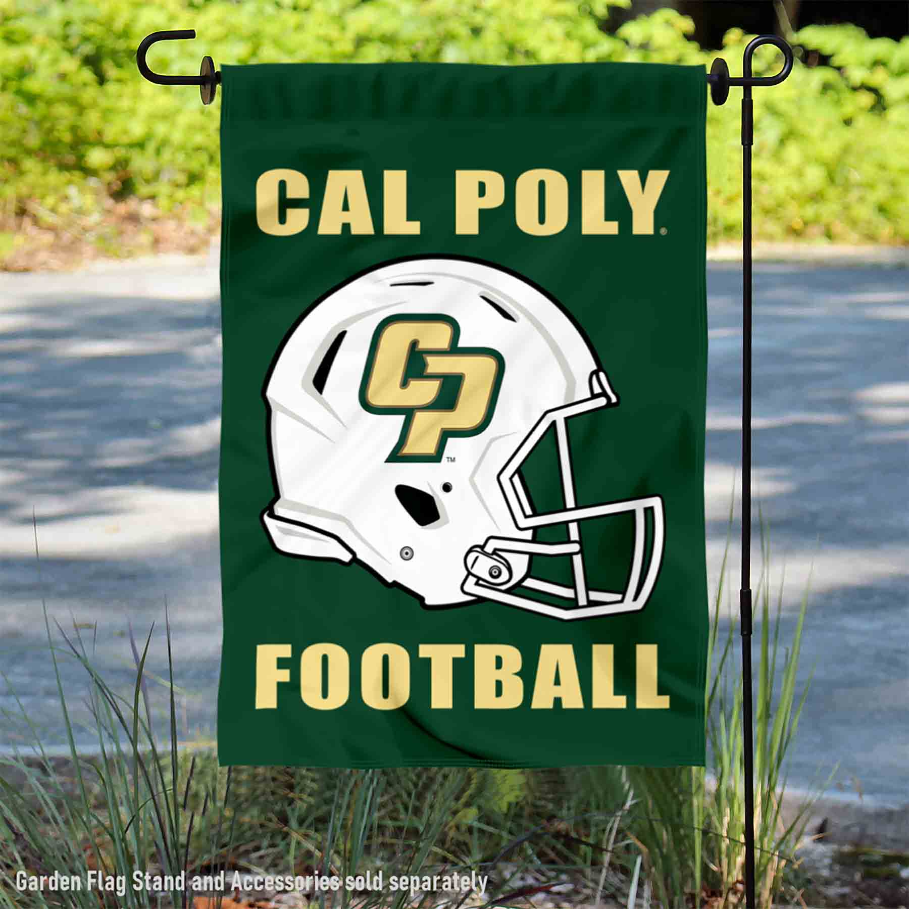 Cal Poly Mustangs Football Helmet Garden Yard Banner 840134547060| eBay