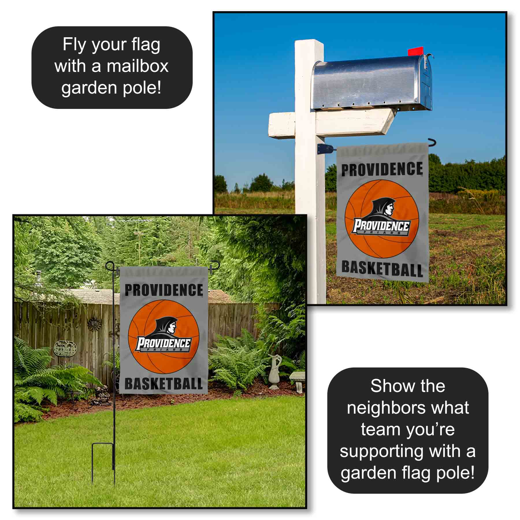 Providence Friars Basketball Garden Flag and Yard Banner 848267067509 ...