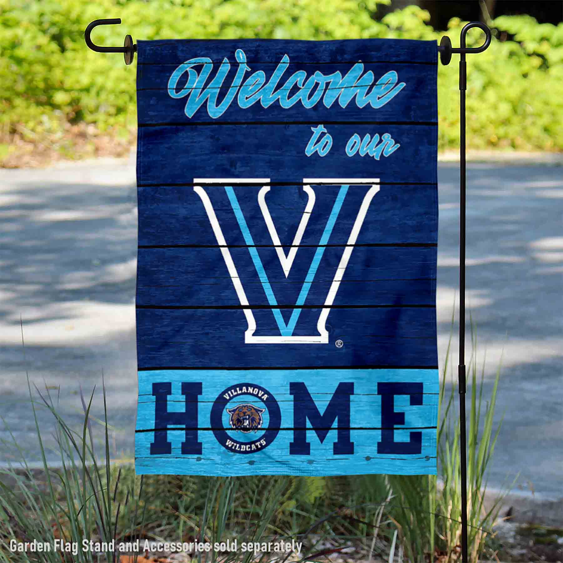 Villanova Wildcats Welcome To Our Home Garden Flag and Yard Banner ...