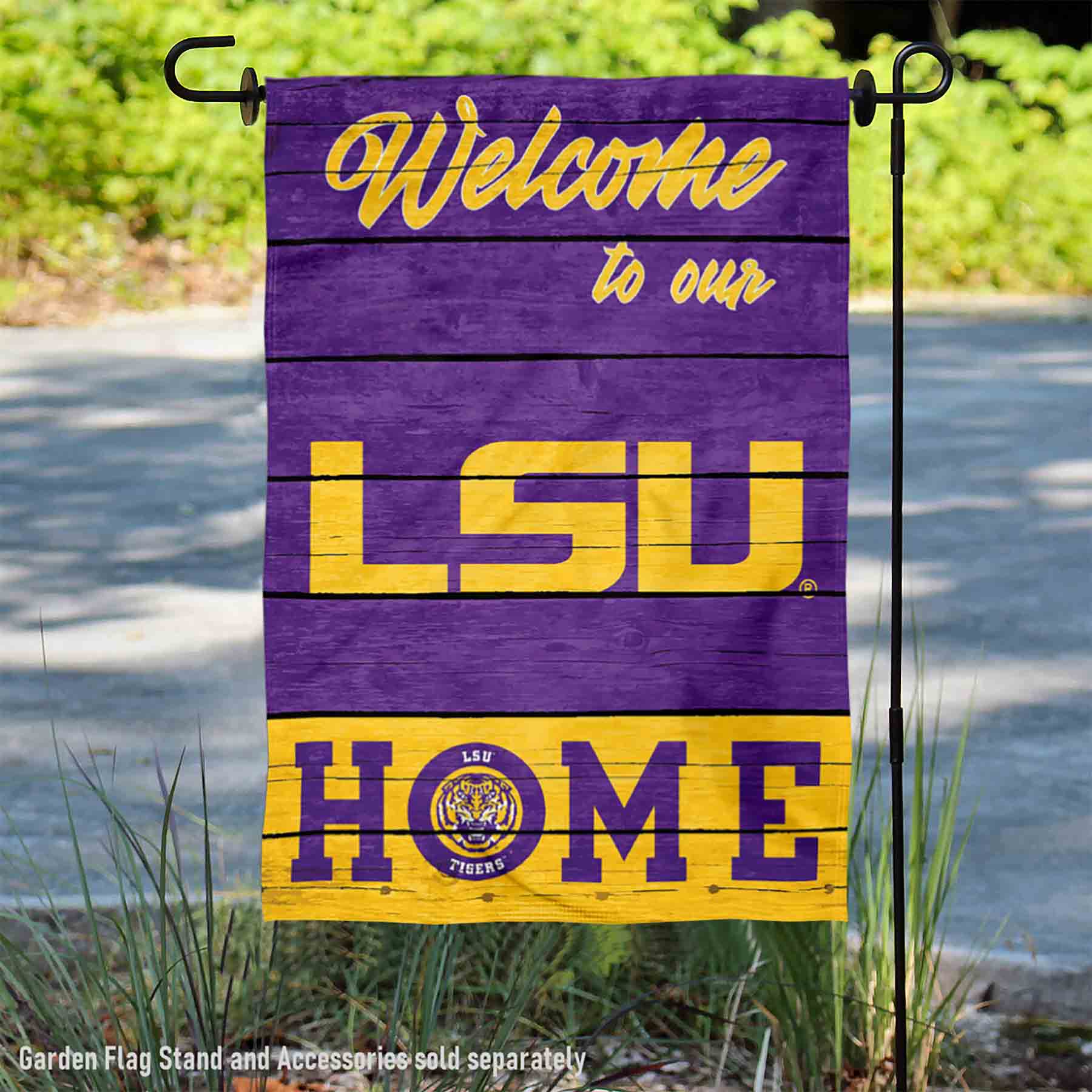 Louisiana State LSU Tigers Welcome To Our Home Garden Flag and Yard ...