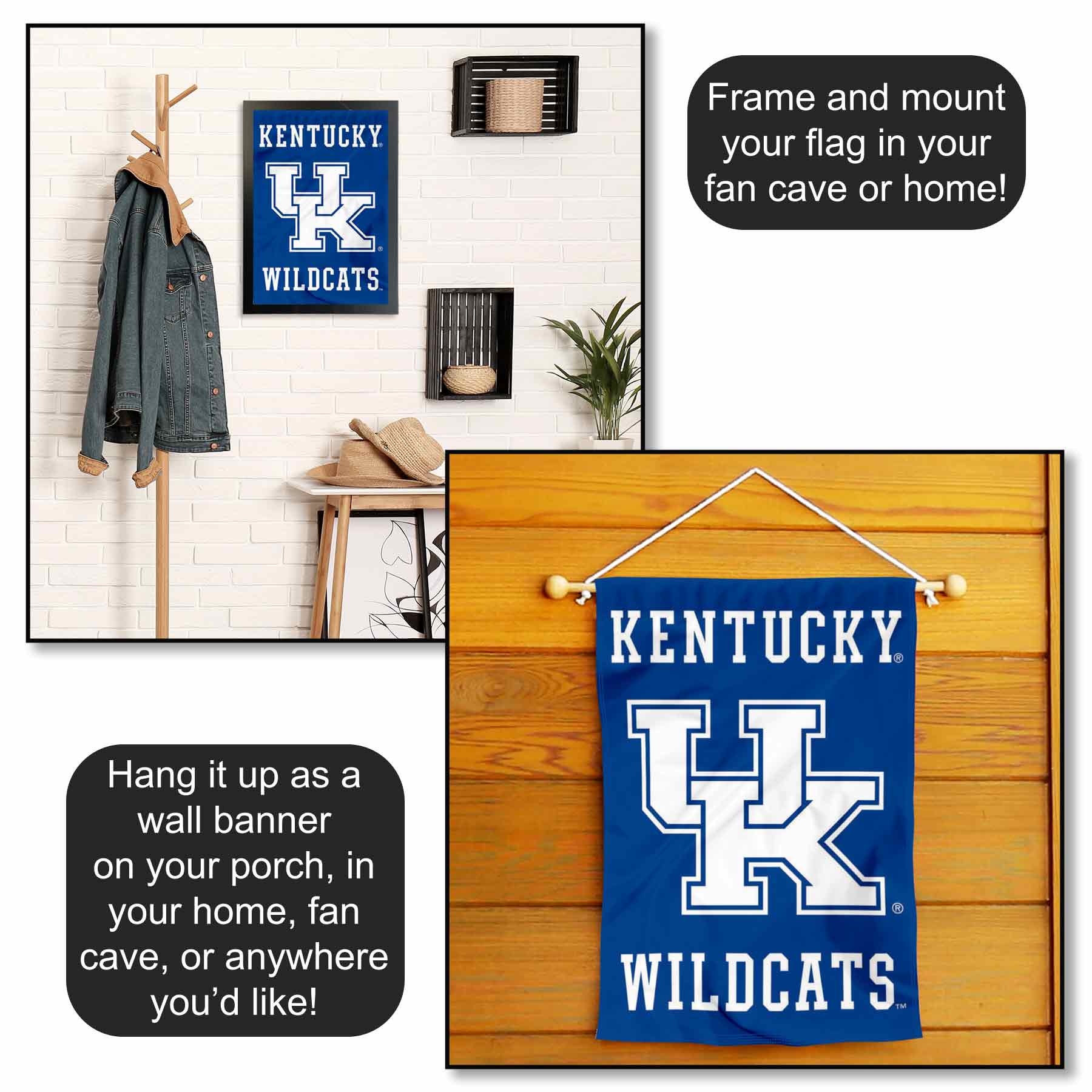 Kentucky Wildcats Garden Flag and Yard Banner 848267079410| eBay