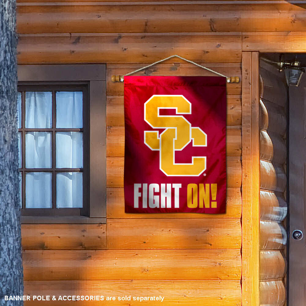 USC Fight Outdoor Flags on College House Flag for sale online | eBay